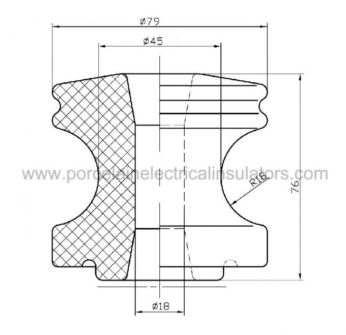 Spool Insulator 11kv Pin Insulator , High Tension Insulators Spindle ...