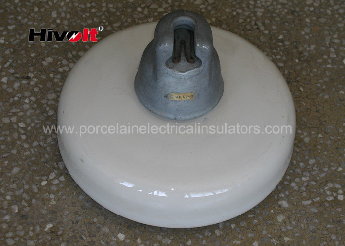 160KN Porcelain Suspension Insulator / White Porcelain Insulators With ...