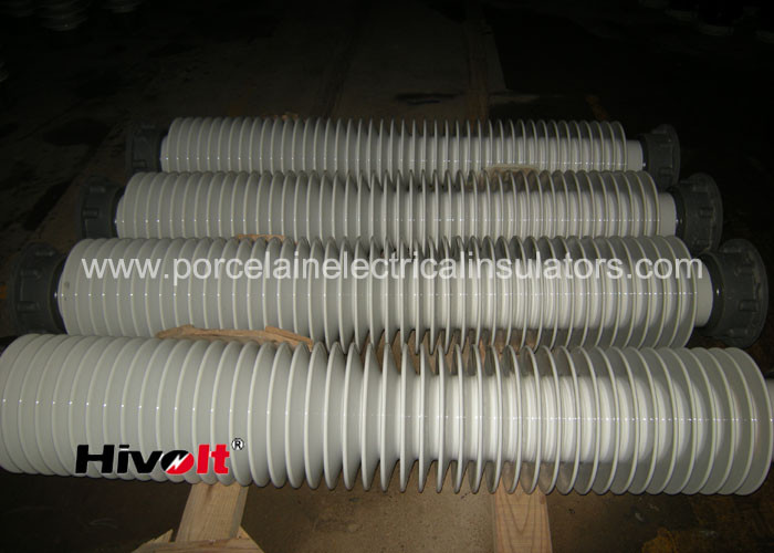 230KV Color White High Voltage Bushings Fireproof Metal Flange Available